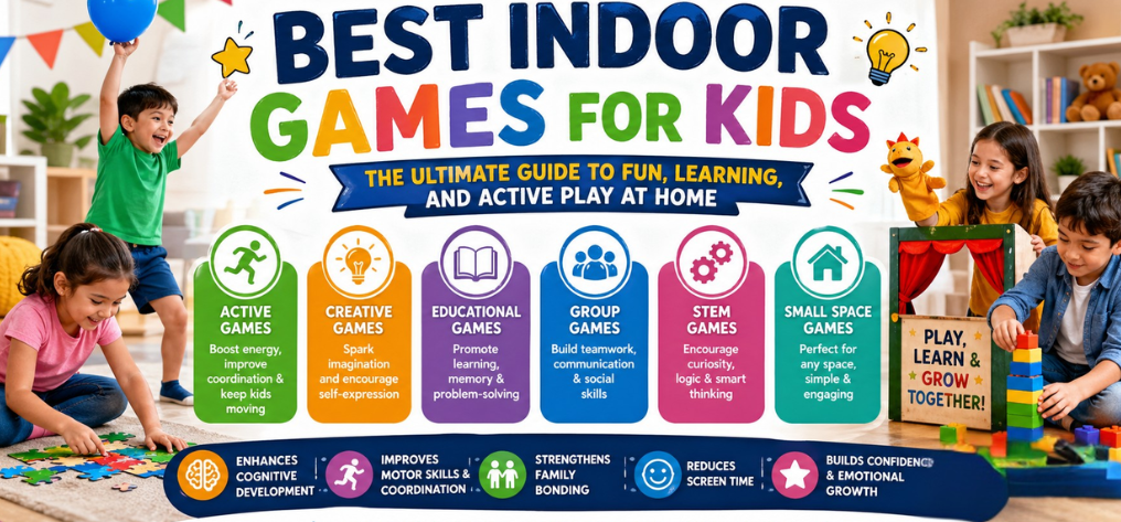 Best Indoor Games for Kids | Roobai.com